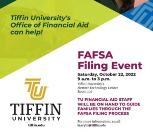 Tiffin University to Offer FAFSA Filing Event | Tiffin University