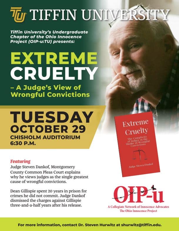 Tiffin University’s Ohio Innocence Project Chapter to Host Dean ...